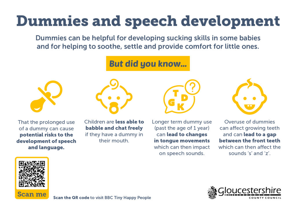 Dummies and speech development – Dean Medical Practice
